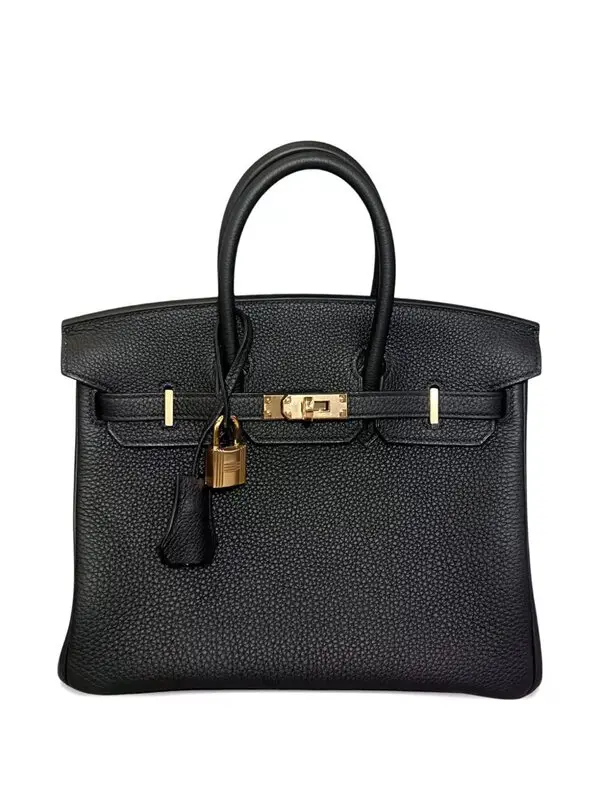 Hermès 2023 25 Birkin Tote Bag - Black