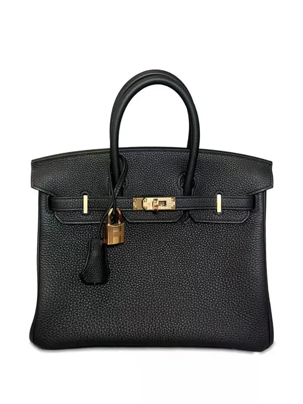 Hermès 2023 25 Birkin Tote Bag - Black