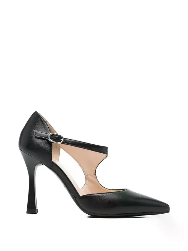 NEROGIARDINI Buckle-strap Leather Pumps - Black