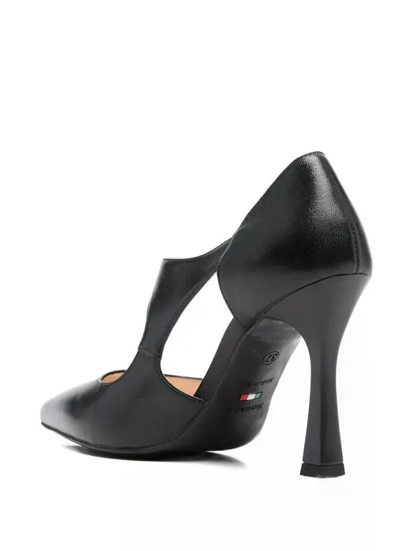 NEROGIARDINI Buckle-strap Leather Pumps - Black