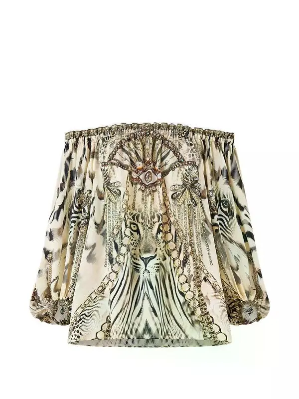Camilla Frill Off-shoulder Top