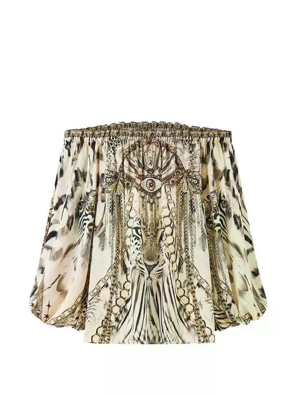 Camilla Frill Off-shoulder Top