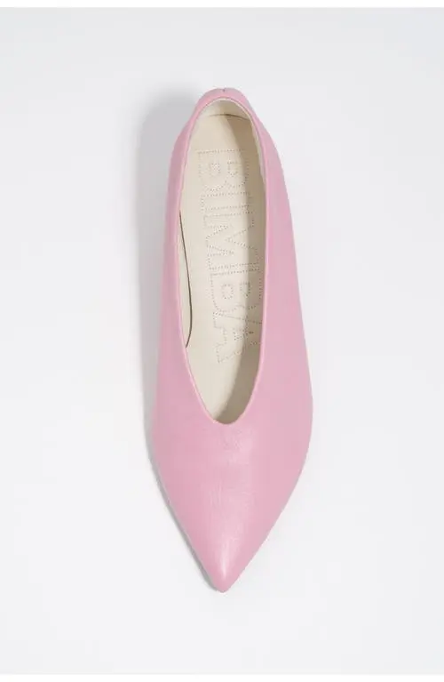 Bimba Y Lola Leather Mid-heel Court Shoe - Light Pink