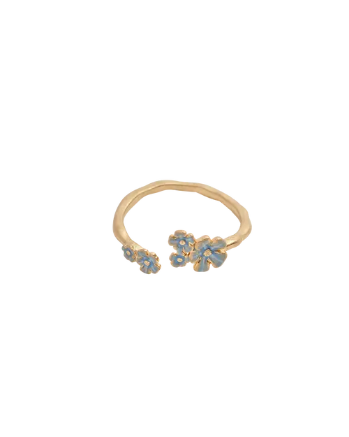 FABLE ENGLAND Forget Me Not Open Ring