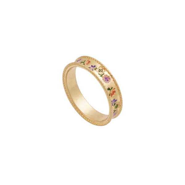 FABLE ENGLAND Folksy Floral Ring - Gold