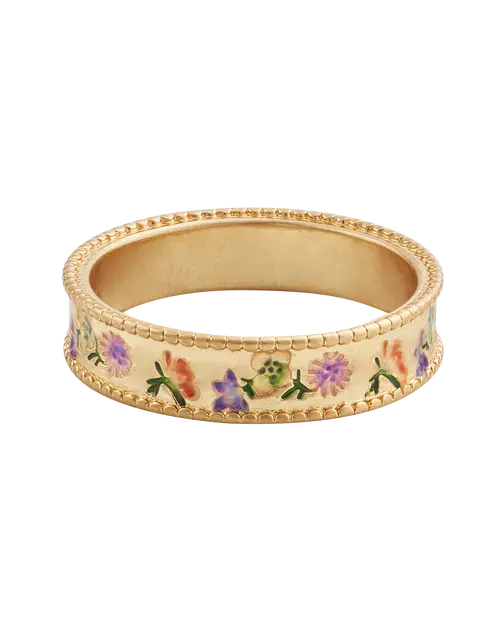 FABLE ENGLAND Folksy Floral Ring