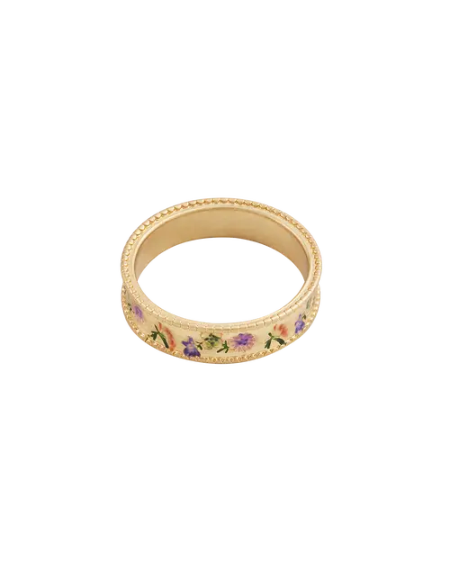 FABLE ENGLAND Folksy Floral Ring