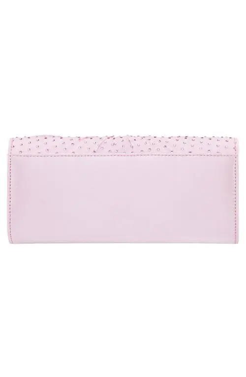 Nina Crystal Embellished Clutch - Icy Pink