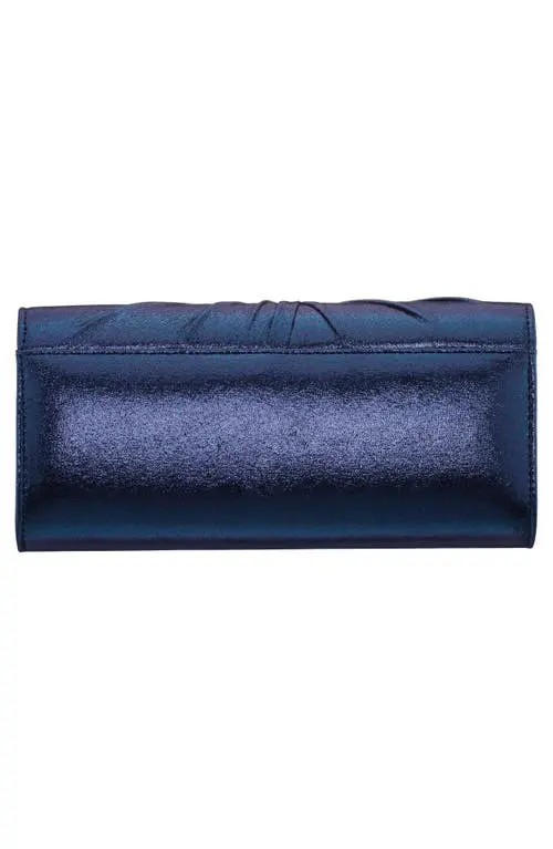 Nina Spirit Metallic Clutch - Navy