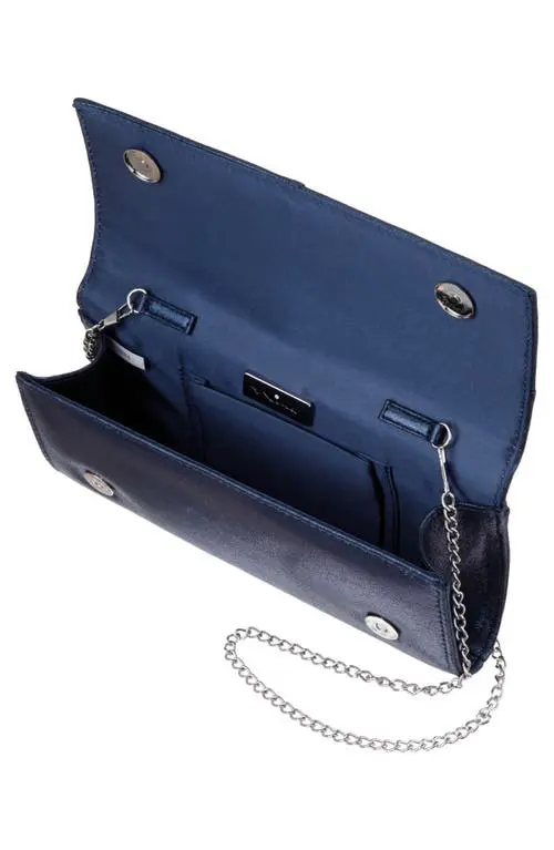 Nina Spirit Metallic Clutch - Navy