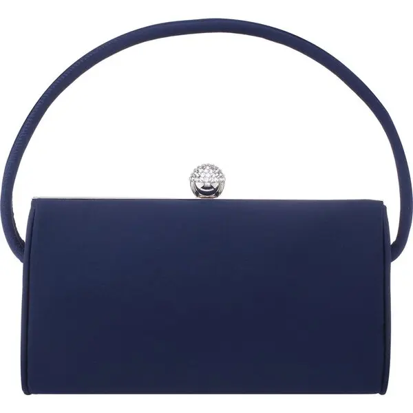 Nina Khalani Satin Clutch - Navy