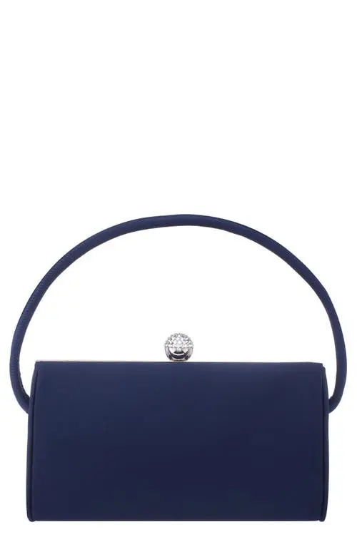Nina Khalani Satin Clutch - Navy