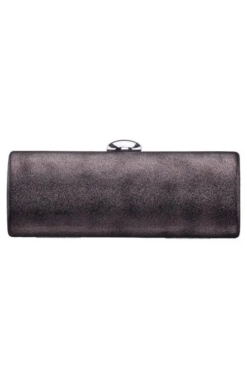 Nina Xandra Metallic Faux Leather Frame Clutch