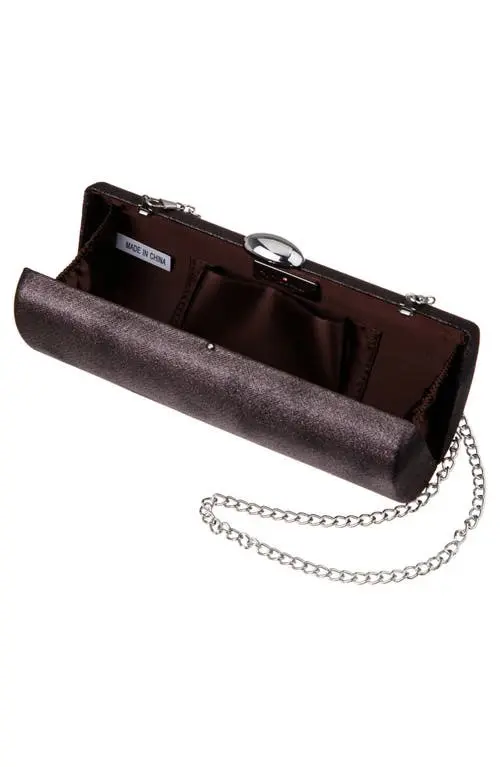 Nina Xandra Metallic Faux Leather Frame Clutch