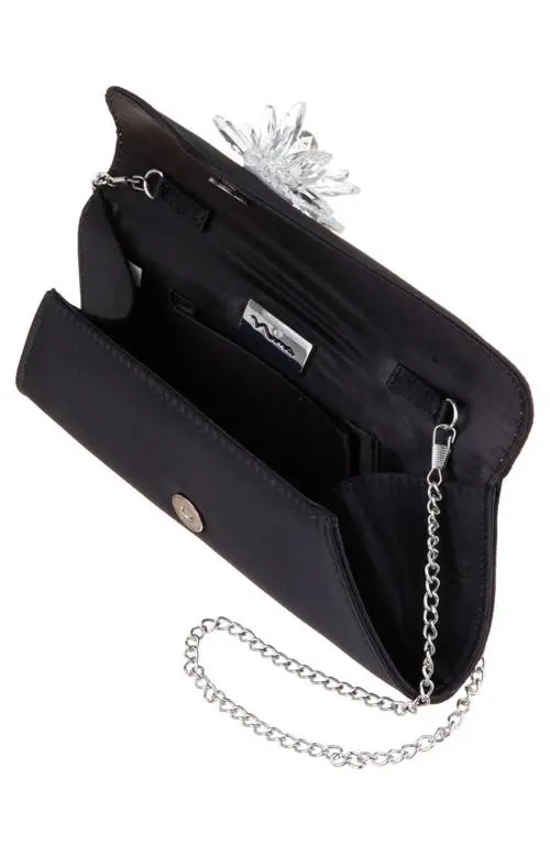 Nina Twila Envelope Clutch - Black