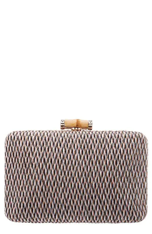 Nina Malia Frame Clutch - Neutral Multi
