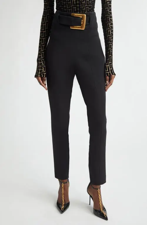 Balmain High-waist Knit Pants