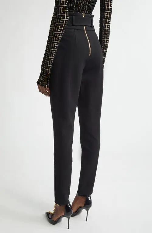 Balmain High-waist Knit Pants