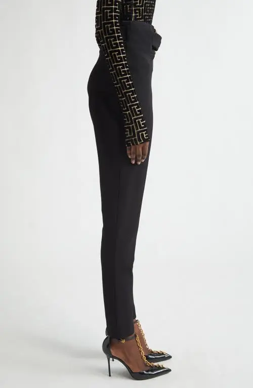 Balmain High-waist Knit Pants