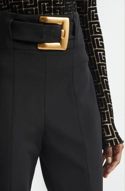 Balmain High-waist Knit Pants