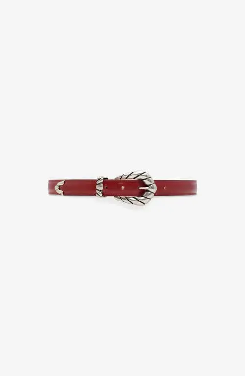 IRO PARIS Embella Baby Belt - Lipstick Red