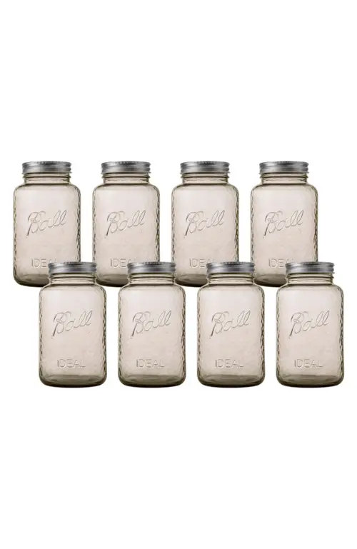 BALL Vintage Glass Mason Jars, 32 Ounce - Sand