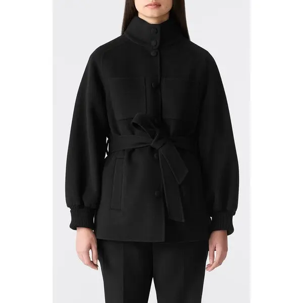 Mackage Shania Double-face Belted Wool Jacket