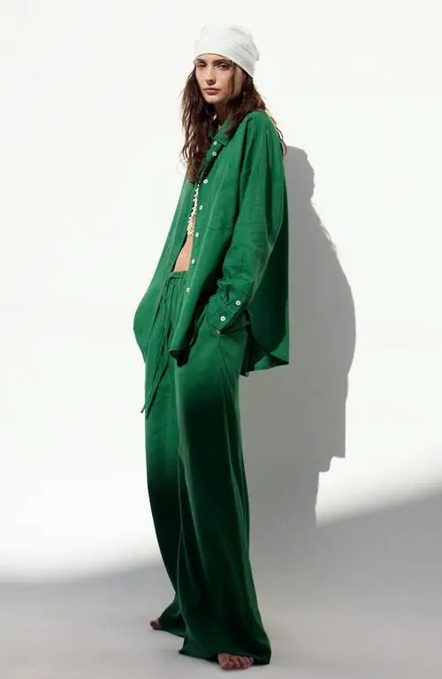 Deluc Antibes Ombré Tie-waist Pants - Green