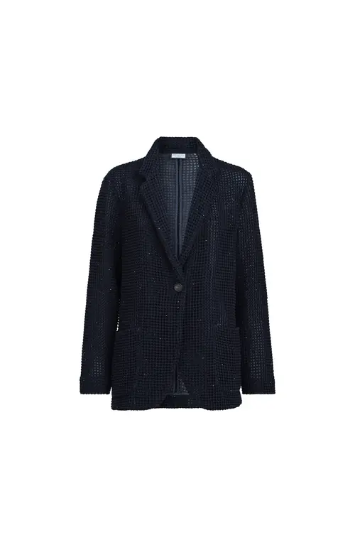 Brunello Cucinelli Net Knit Blazer