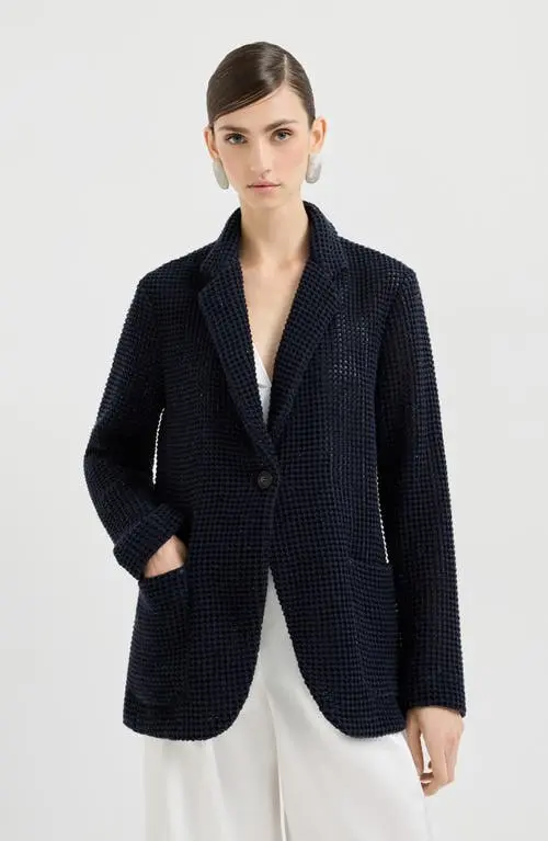 Brunello Cucinelli Net Knit Blazer