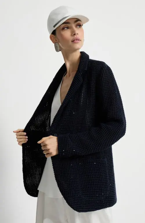 Brunello Cucinelli Net Knit Blazer