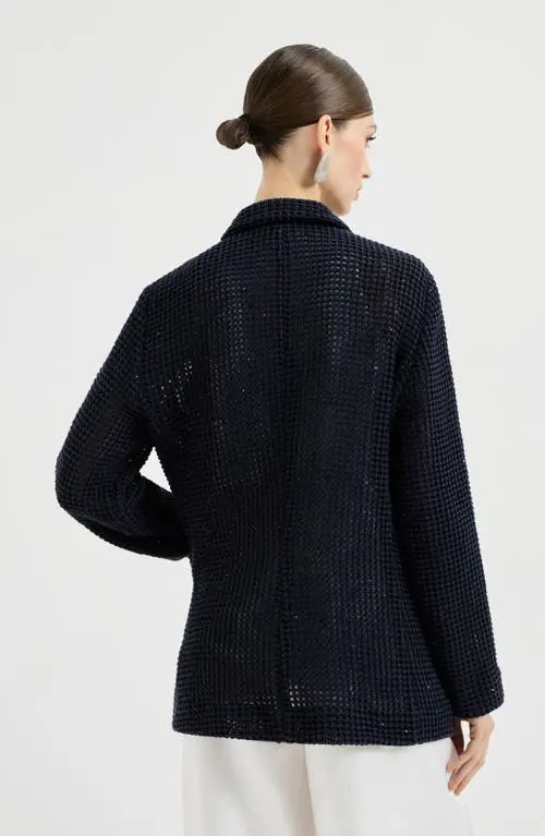 Brunello Cucinelli Net Knit Blazer