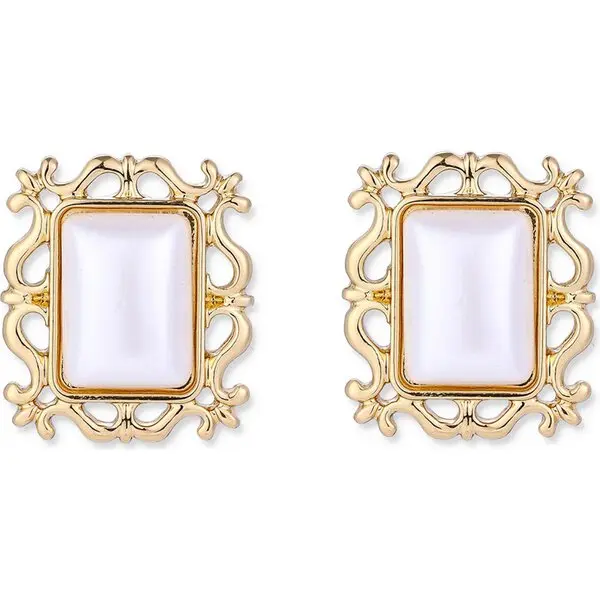 PETIT MOMENTS Viva Stud Earrings - Gold/pearl