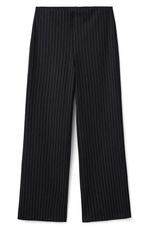 Mango Pinstripe Wide-leg Trousers