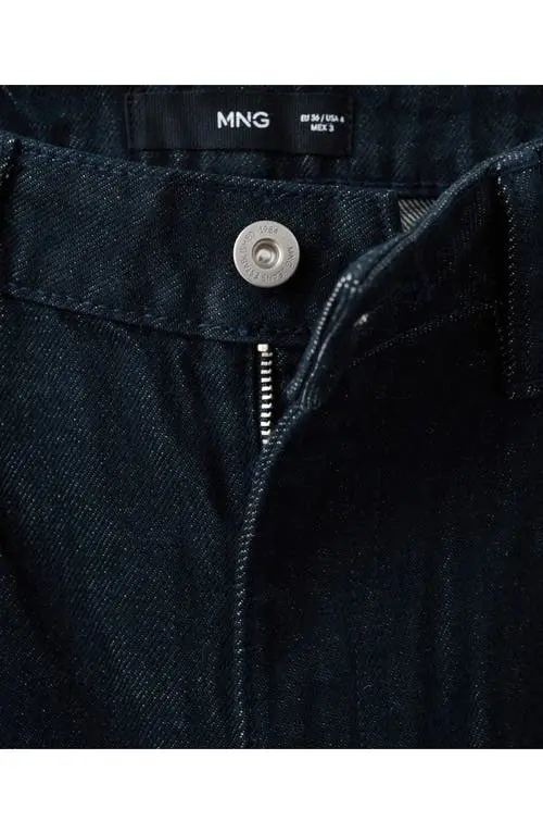 Mango High-waist Wide Leg Full-length Jeans - Open Blue