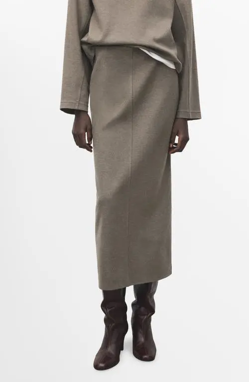 Mango Opening Pencil Midi Skirt