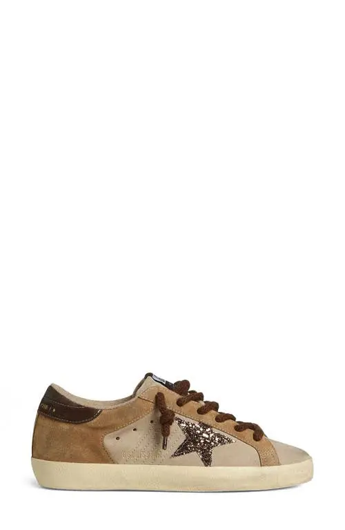GOLDEN GOOSE Super-star Low Top Sneaker - Beige/brown