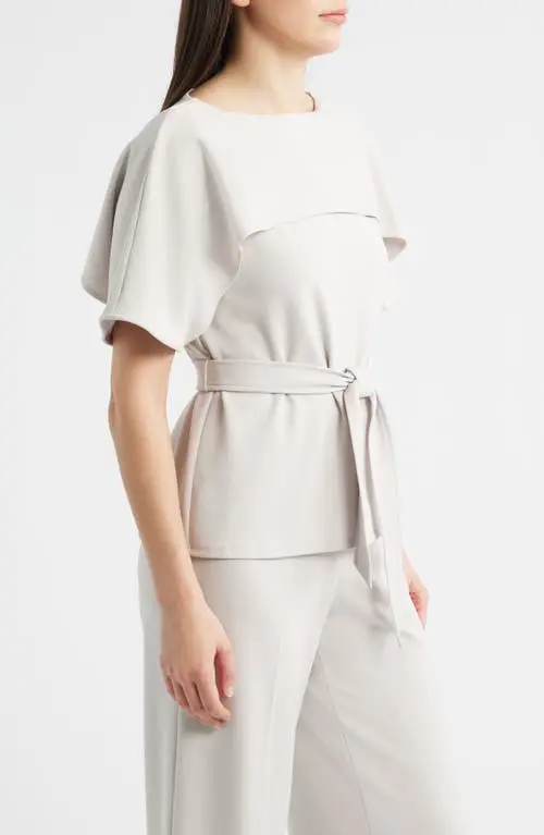 Anne Klein Layered Bateau Neck Knit Top