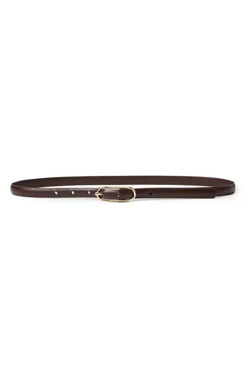 Paige Quincy Leather Belt - Coffee