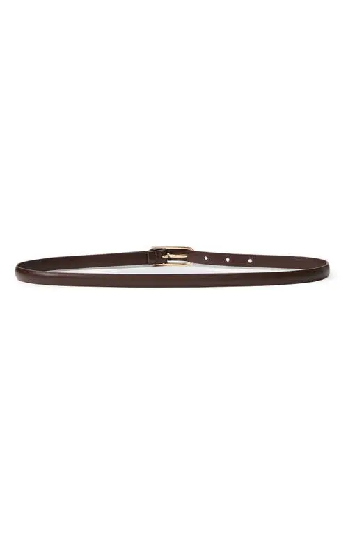 Paige Quincy Leather Belt - Coffee