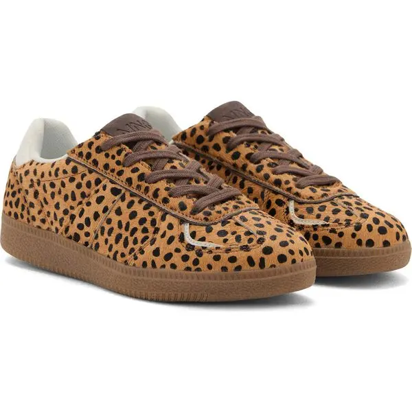 Mango Leopard Spot Calf Hair Sneakers