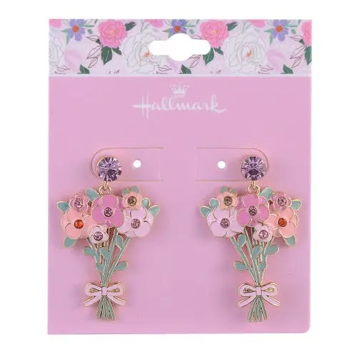 HALLMARK Flower Bouquet Earrings