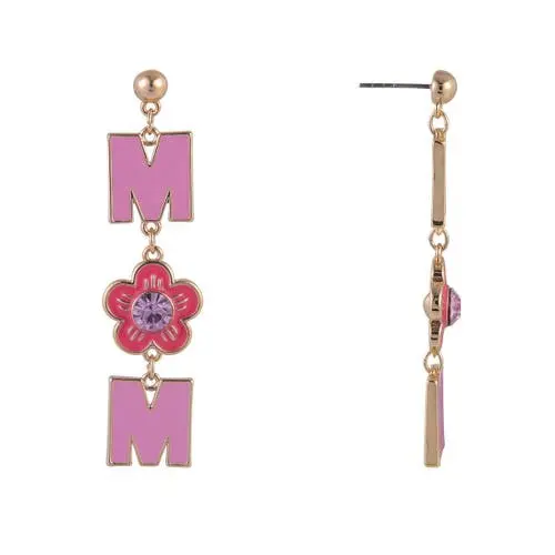 HALLMARK Enamel Mom Earrings