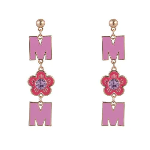 HALLMARK Enamel Mom Earrings