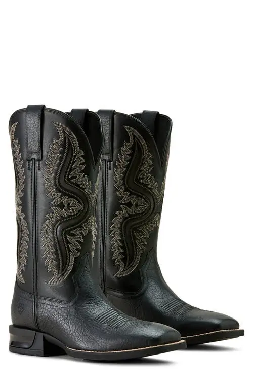 Ariat Captivate Wide Square Toe Cowboy Boot - Black