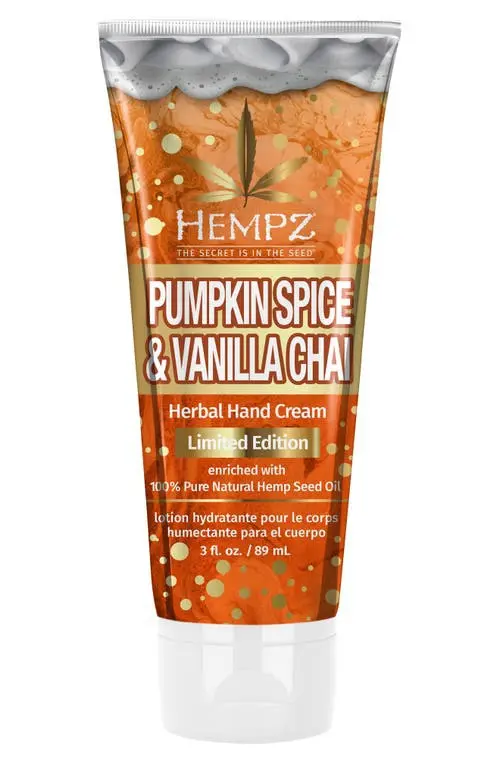HEMPZ Pumpkin Spice & Vanilla Chai Herbal Hand Cream - Pumpkin Spice Vanilla Chai