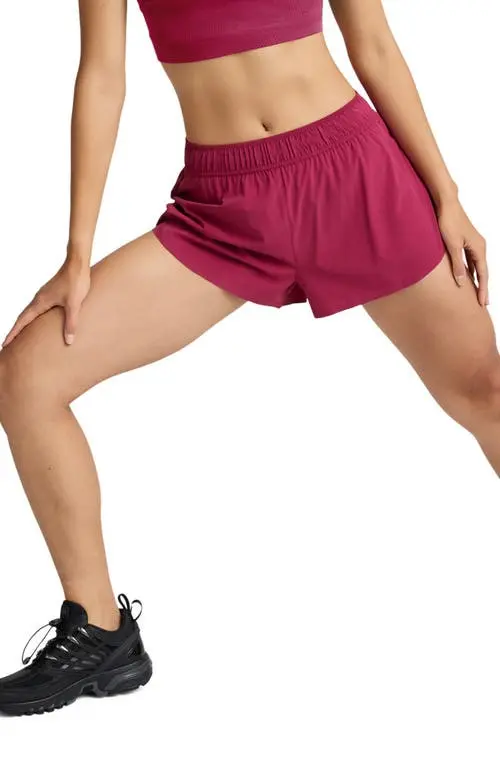 Beyond Yoga Solemate Run Shorts - Sangria
