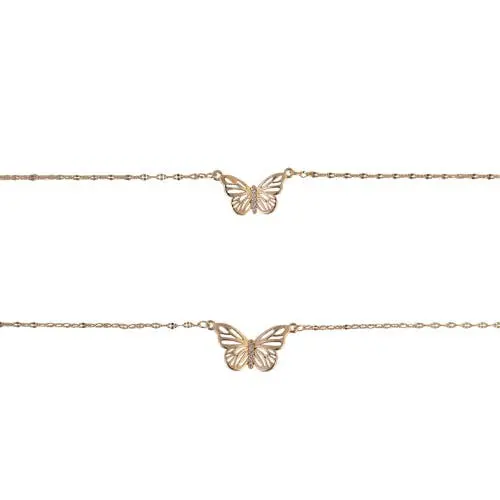 HALLMARK Tear And Share Butterfly Pendant Necklaces Set
