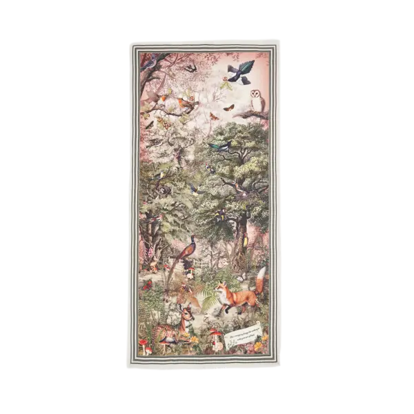FABLE ENGLAND Woodland Tales Scarf - Multi Colour