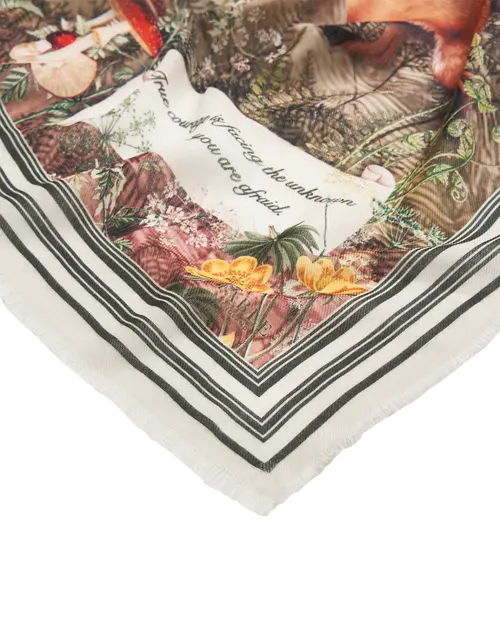 FABLE ENGLAND Woodland Tales Scarf - Multi Colour